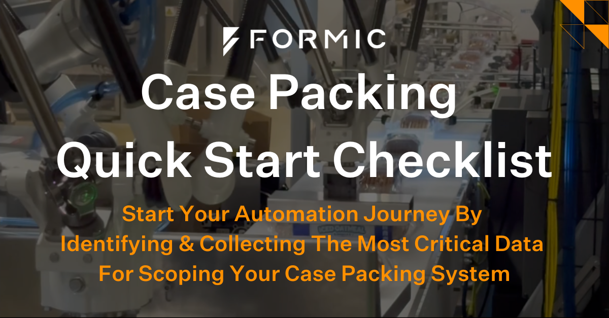 Case Packing Quick Start Checklist - Scope A Case Packer